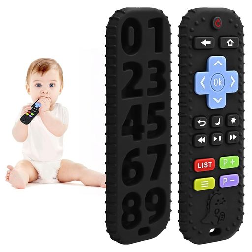 【安全な食品グレードシリコン素材】この赤ちゃんのリモコンおもちゃは食品グレードシリコンで作られており、安全で無毒で、柔らかくて弾力性があります。引っ張りに強く、変形しにくく、赤ちゃんが安心して噛みながら遊ぶことができます。 【知育と歯ぎしり...