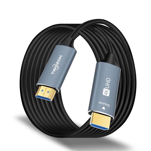 HDMI - HDMIファイバーケーブル15フィートは、HDMI 2.0テスト仕様を満たしています。 高速18Gbps、1440p 144Hz 4K@60FPS HDR、YUV 4:4:4 8bit、HDCP2.2、CEC、EDID、32オ...