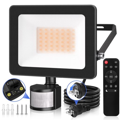 照明、防犯 星(塗り潰し)【2025年業界最新版35WLED人感センサーライト|超高輝度・無段階調光可能・省エネ|2WAYの操作方法】最新第五世代昇級版の35WLEDセンサーライトはより優れた操作性を実現し、「本体ボタン」と「リモコン操作」...