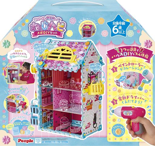 対象年齢:6歳~ 使用電池:単四電池2本(別売り) 電動ドライバーとペイントローラーでDIYをフル体験できます。 素材:プラスチック