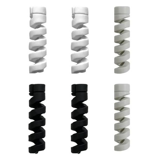 【 製品仕様 】: サイズ:直径:9.2mm 長さ:35mm 重量:20g 材質:シリコン カラー:ブラック、ホワイト、グレー 数量:6個 【 高品質の素材で作られています 】: この製品はシリコン素材で作られており、取り付けが簡単で、耐久...