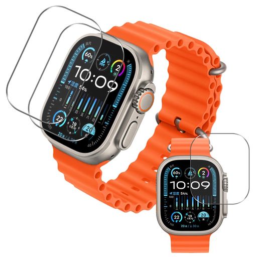 【対応機種・製品仕様】 Apple Watch Ultra 49mm 2022 / Apple Watch Ultra 2 2023 専用フィルムなので、ご購入前にお使いの携帯電話の機種を必ずご確認ください。強化ガラスフィルムは Apple...
