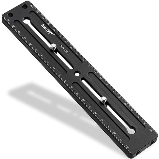 HaogeHQR-220汎用クイックリリースロングプレートは、アルカタイプに対応する多目的レールで、レーザー刻印された1mm単位の目盛りが両面に付いています。 これによりノーダルポイントの補正が簡単に行えます。Lプレートをご自分で装着したり...