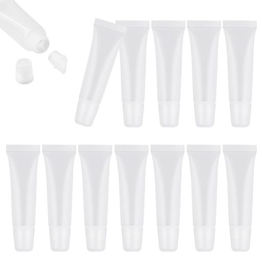 【セット内容】透明リップグロスチューブ 12本セット 容量:約5ML/10ML サイズ:チューブ長さ約84MM、底幅約30MM、口径約18MM 材質:LDPE(安全・無毒・柔軟・防水・耐久性あり) 耐性:耐熱60°C、耐寒-20°C。 【透...