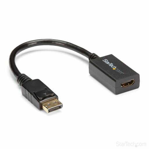 優れたパフォーマンス:DPホストとHDMIディスプレイを接続するDisplayPort1.2-HDMI変換アダプター。1920x1200(1080p)ビデオ、7.1chオーディオ、HDCP1.4対応。21cm一体型ケーブル ホスト互換性:D...