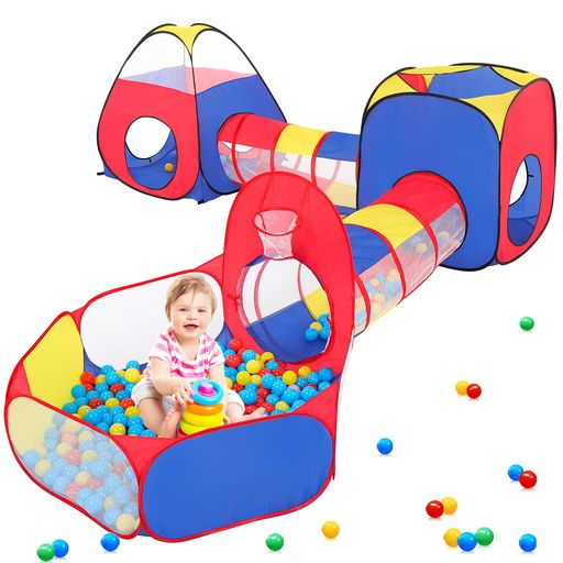 【カラフルな世界へ】このボールプールは、赤、黄、青の3色で構成され、非常に明るくカラフルで、女の子の注目を集め、男の子の色の認識を豊かにし、想像力を刺激します。キッズテント遊び場は、誕生日、クリスマスプレゼント、サプライズに最適です。 【安...