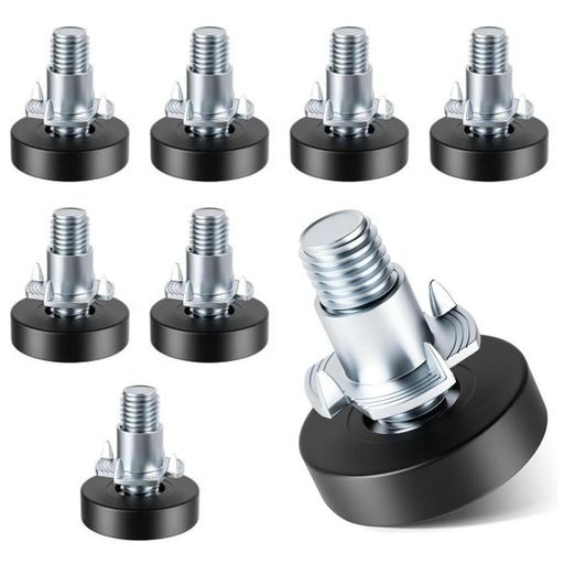 【製品仕様】ナットサイズ:5/16インチ(約2.5cm)ネジ長さ:1/4インチ(約3.5cm)セット内容:8個入り(調整用脚)取扱説明書は付属しておりません。取り付け手順は商品ページをご覧ください。 【簡単取り付け、すぐに使える】この家具用...