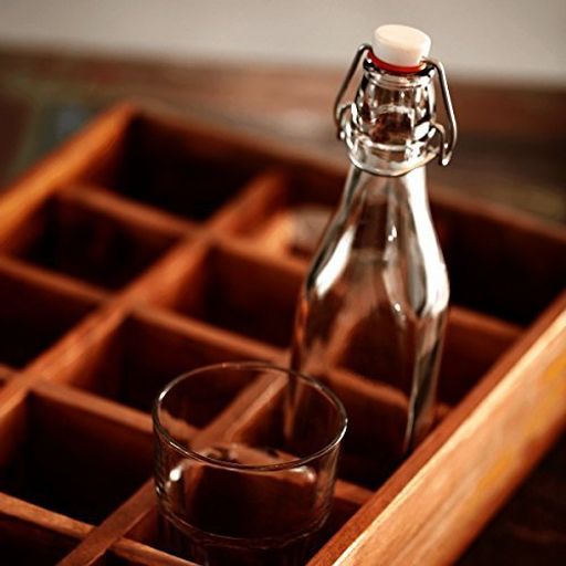 サイズ:55x55x高さ206mm 本体重量:280g 素材・材質:本体/ガラス、金具部/ブリキの亜鉛メッキ、栓/合成ゴム 生産国:イタリア 容量(cc):250