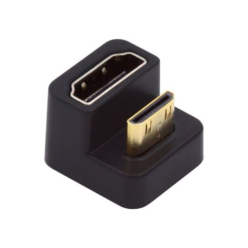 360度上向きU字型のバックアングルミニHDMI1.4オス-HDMIメス延長アダプターコンバーター。 PortSaversは、機器のHDMIポートの消耗を和らげるのに最適なソリューションです。絶え間ないプラグの抜き差しや、重いHDMIケーブ...