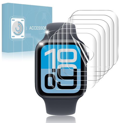 【対応機種】スクリーン保護フィルムはAppleWatchSeriesSE3(2025)/SE2(2023)/9/8/7/6/5/4/SE(2022)41/40mm専用に設計されています。 【高透過率&amp;高感度タッチ】高透過率を持つ極薄...