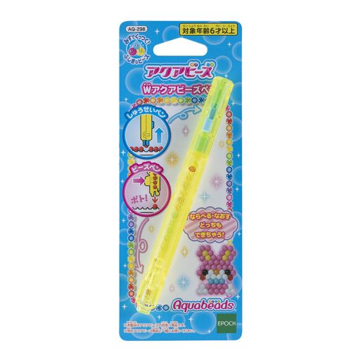 定番ツール「アクアビーズペン」のリニューアル版商品です。 セット内容:Wアクアビーズペン(しゅうせいペンつき) 対象年齢:6才以上 本体サイズ:W1.2xD1.5xH13.6cm 主な製造国:中国 1本でならべる・なおすをかんたんに使い分け...