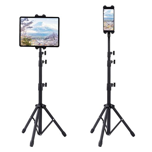 【携帯電話・タブレット2in1】4~12インチまでのタブレットと全てのスマホに対応できます。iPhone、Androidスマホ、iPadPro9.7/10.5/12.9、iPadAir1/2/3、iPad1/2/3/4、iPadMini2/...