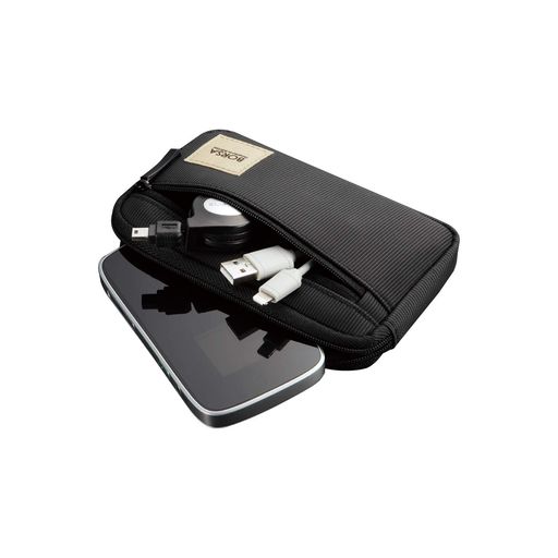 モバイルバッテリーやポケットWi-Fiルーター、ケーブルなどを収納できるマルチ収納ポーチ“BORSA”です。 ポーチ内側に、ケーブルなどを分けて収納するのに便利なメッシュポケットが付いています。 ポーチ前面に、SDカードやUSBメモリなどの...