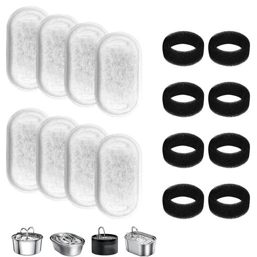 【セット内容】8個のフィルターと8個のプレフィルタースポンジが含まれています。 【高性能素材】ココナッツシェル活性炭と高密度繊維綿を使用し、水中の毛や重金属を効果的に除去。 【長持ち&amp;高吸着力】吸着能力が高く、長寿命なので経済的。よ...