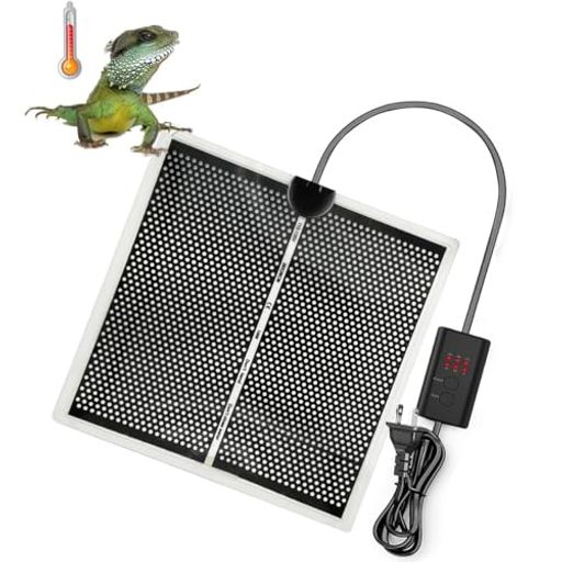安全でバランスの取れた暖房:爬虫類の暖房パッドは安全でバランスの取れた温度分布で、愛するペットや昆虫の繁殖に優しく暖かい熱を提供します。ご注意:爬虫類や昆虫をマットの上に直接置かないでください。 耐久性のある素材:高品質のPVC素材により、...