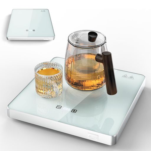 温度調節機能:YOSIDAWAの暖かい料理プレートには、温度調節機能が備わっています。"+"と"-"のボタンを使用して温度を調整することができます。また、"+"と"-"ボタンを同時に5秒間長押しすることで、温度表示の単位を摂氏度または華氏度...
