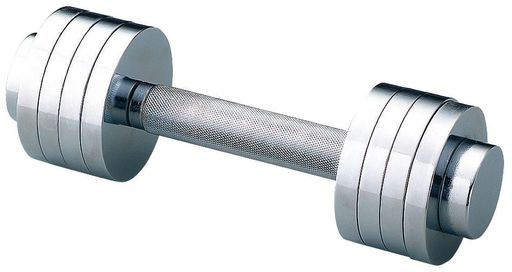 内容: プレートx8枚, シャフトx1本, 固定ネジx2個 シャフト(グリップ部): 直径25mmx長さ135mm プレート: 外径85mmx厚さ12mm 重量: プレート(1枚あたり)/約0.5kg, シャフト+固定ネジx2個/約1.0kg