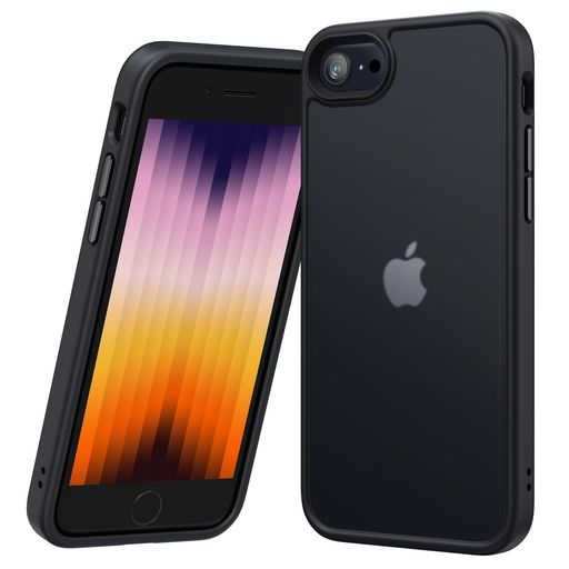 【対応機種】iPhoneSE第3世代(2022)用/iPhoneSE第2世代(2020)用/iPhone8用iPhone7用(4.7インチ) 【半透明・マットな仕上げ】背面のポリカーボネートは、耐久性や耐摩耗性に優れ、マットな質感でサラサラ...