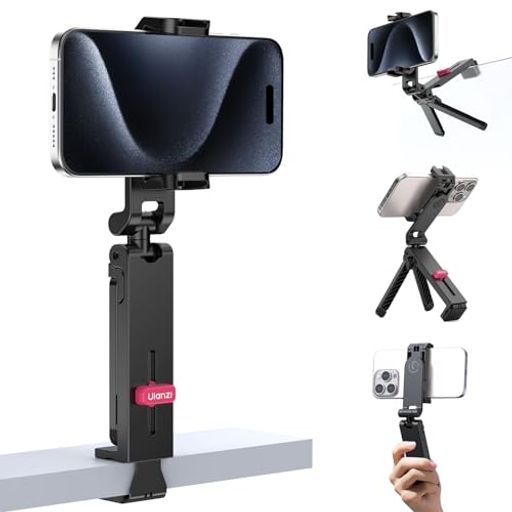 【4 IN 1多機能スマホ三脚】MA89スマホ三脚は、挟むモード・マンティスモード・手持ちモード・三脚モード4 IN 1モードがあります。手持ちで撮影したり、卓上三脚として使ったり、飛行機の机に挟んだり、マンティスモードでドア、窓、椅子から...