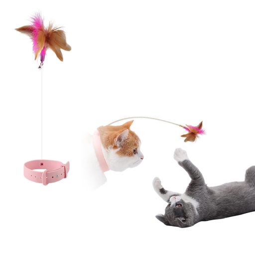 【猫は羽のおもちゃで遊ぶ】通常の猫の髪のおもちゃは、猫と対話するために飼い主が持っている必要があります。しかし、首輪のおもちゃが付いている私達の羽の猫の杖は猫が彼ら自身で遊ぶことを可能にします。猫をからかわないでください!仕事に行く前に、羽...