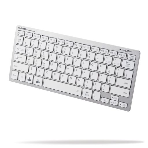 持ち運びに便利な最薄部が6.5mm、重さが264gの薄型・軽量Bluetooth(R)パンタグラフミニキーボードです。 パソコンやタブレット、スマートフォンなど、最大3台までのデバイスをペアリング可能です。切り替えボタンを押すことで登録した...