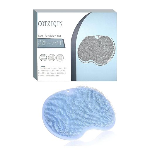 足洗いマット製品仕様:サイズ:高さ24cmx幅30cmx長さ3.0cm重量:約220g素材:TPE(熱可塑性エラストマー)耐熱温度:60°C〜70°C。角質と嫌なニオイの原因菌に働きかけるダブルケア。かかとのガサつきや気になる足のニオイも、...
