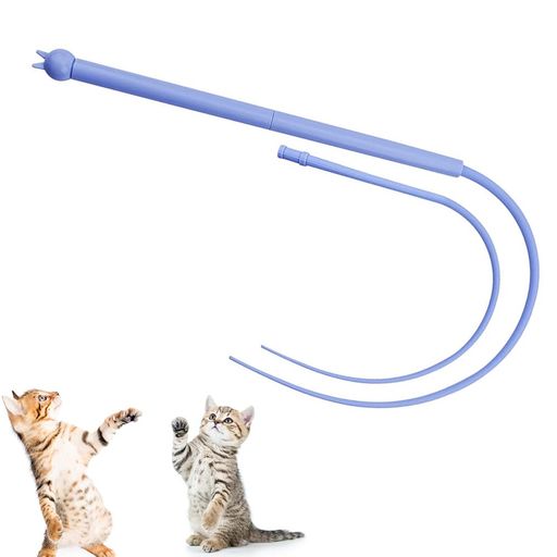 猫の習性に合わせて設計キャッチボールの楽しさを提供 【セット内容】1xシリコン素材猫じゃらし、1x交換用シッポ。細長いしっぽを揺らすと、すぐに猫の注目を集めることができる。 【安全シリコン素材】ペットの噛む本能を満たすことができて、猫ちゃん...