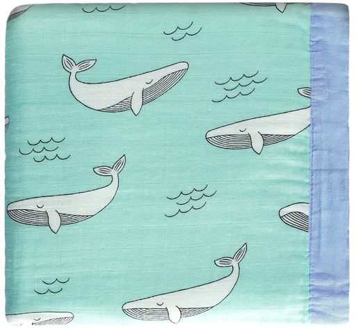 🐋【材質】:30%コットン70%竹繊維レーヨン。竹コットンはオーガニックコットンより柔らかく、軽く、通気性があり、肌にやさしい素材! 🐋【大きいサイズ】:110cm*115cm、4層、1枚セット。私たちの毛布...