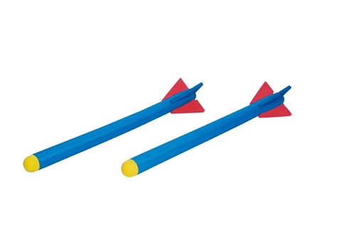 重量:(約)80g/本 サイズ:(約)長さ75x太さ5cm 素材:ポール/発泡ポリエチレン、ロケット穂先/EVA 2本1組販売 屋内外兼用 生産国:台湾製