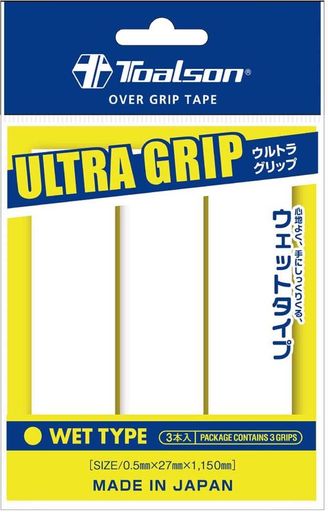 ウェットタイプ 3本入 ロングサイズラケット対応。 サイズ:厚み0.5mmx幅27mmx長さ1150mm カラー:1ETG0539:ホワイト
