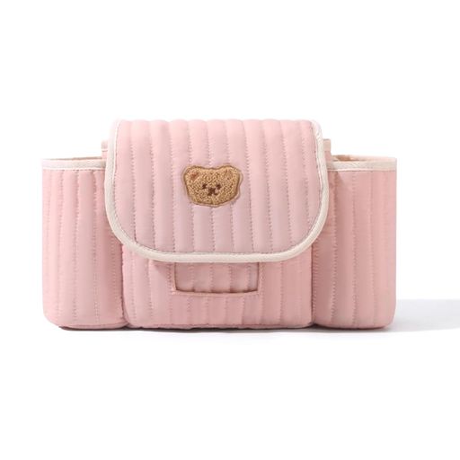 【サイズ】:35x17x12cm。キルティング加工が施されたこのベビーカーオーガナイザーは、おむつ、哺乳瓶、おやつなど、赤ちゃんの必需品を楽に収納でき、毎日のベビーカーでのお出かけに最適です。 【収納力抜群で整理整頓】:このベビーカーオーガ...