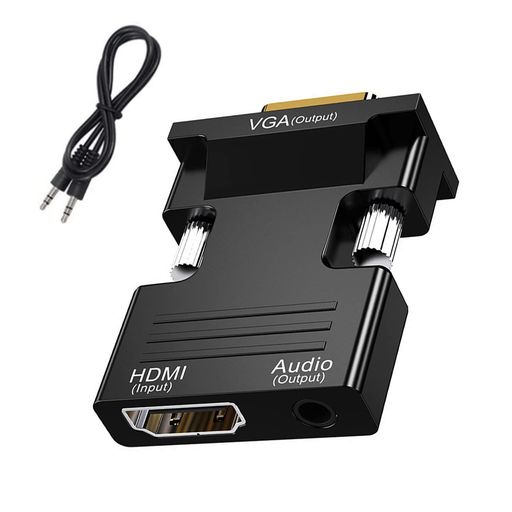 【機能性】本製品はHDMIからVGAへの変換アダプターです。これを使うだけで、簡単にパソコンに保存してある映像をそのままVGA対応の大画面のテレビに映し出せます。✅ご注意:HDMIからVGAへ映像変換、単方向伝送です。 【解像度】1920x...