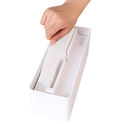 本体サイズ:262mmx100mmx95mm 素材:容器・ふたABS樹脂 耐熱温度:70°C 収納可能サイズ:縦90mmx横230mmx高さ80mm以下 生産国:中国
