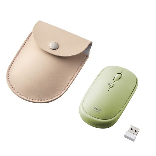 2.4GHz無線式。USB接続のレシーバー付き ・薄型のボディで持ち歩きに便利 Blue LEDセンサーによりガラス面でも操作が可能 ・ソフトレザー調の携帯用ケース付き ・クリック音が静かなので周りの迷惑になりません Windows11、W...