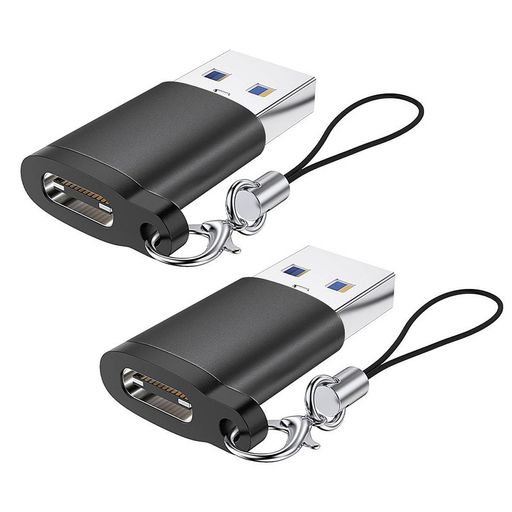 【タイプCUSB変換】USB-C(メス)からUSB-A(オス)のUSB変換アダプターです。USBAポート経由で、TypeCインターフェースを備えたスマホ、タブレット、HDD、USBメモリなどその他のUSB機器をPCやACアダプターに簡単に接...
