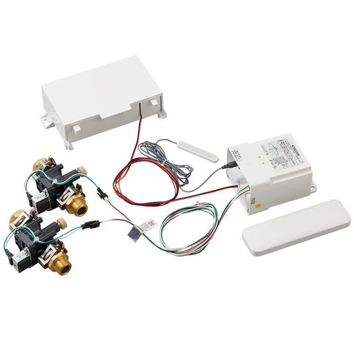 手元や足元でのワンタッチ操作で、湯水を出したり止めたりできる便利商品です。 キッチンや洗面所でお使いの混合栓(シングルレバー式、サーモスタット式、ミキシング式、またはツーバルブ式の混合栓)に組み合わせて使用できます。 リモコンは薄型でスタイ...