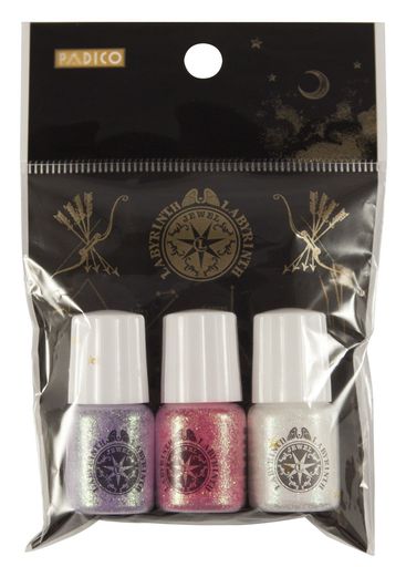 キラキラ感や色味を表現するため、レジンに混ぜたり降りかけたりします。 セット内容:1本2g入りx3本(パープル/ピンク/パール) 材質:樹脂フィルム 生産国:日本 3色の綺麗なグラデーションが楽しめるラメセットです。小さなラメの粉が繊細な輝...