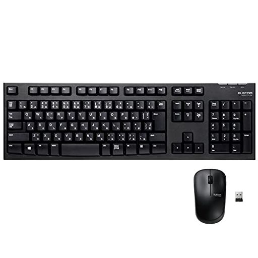 安定した通信で快適に操作できる2.4GHzのワイヤレスキーボードとワイヤレスIR LEDマウスのセットモデルです。 1つのレシーバでマウスとキーボードの両方が使用可能です。 とてもコンパクトで邪魔にならない1円玉サイズのマイクロレシーバを採...