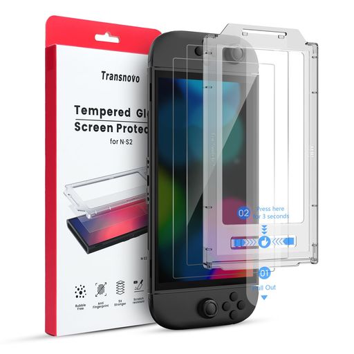 🛡️【5層強靭保護】硬度9H強化ガラス——高硬度の9H強化ガラスを採用。鍵や硬貨との接触によるキズ、落下時の衝撃を軽減し、画面の割れや傷から保護します。0.3mm極薄設計——タッチ操作の感度を損なわず、ゲーム中のストレスフリ...