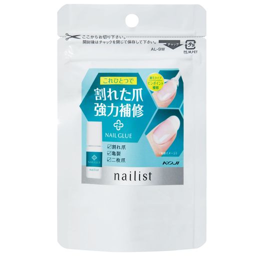 割れた爪にピンポイントで補修できる強力接着剤 ワンステップで完了!亀裂や割れた部分に、上から薄く塗布するだけで簡単に補修できます。 ピンポイントで塗布できる刷毛タイプ 強力接着!アクリル樹脂配合の液だれしにくい接着剤で、塗布した部分の接着強...