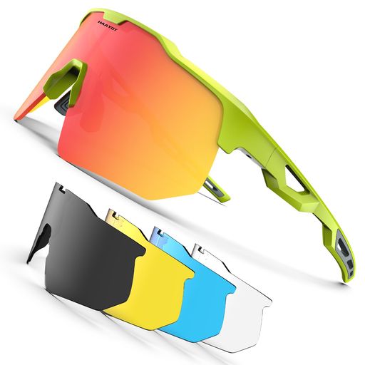 【5枚の交換レンズで、あらゆる状況に対応】5つの交換レンズにより、天候や照明条件に合わせて簡単にレンズを交換することができ、常に最高の視界を確保することができます。 【高精細偏光ビジョン】当社の偏光サングラスレンズは、効果的にグレアを低減し...