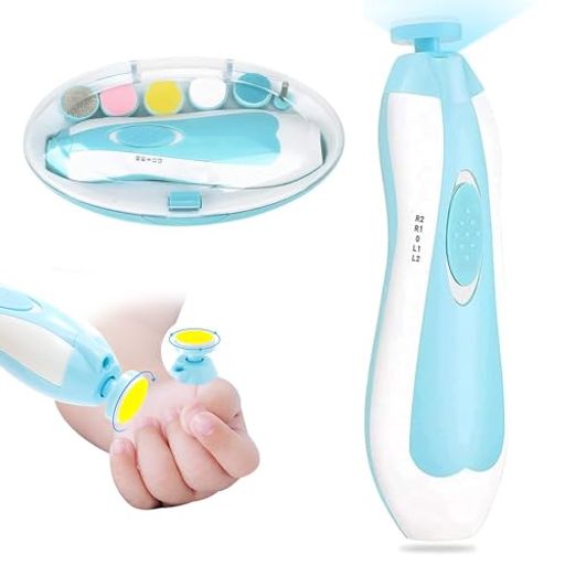 【交換用ヘッド6個、多機能電動爪やすりセット】この製品には、赤ちゃん、幼児、大人に適した6つの交換ヘッドが付属しています。この多機能電動爪やすりセットは家族全員に最適です。新生児用の細かい研磨ヘッドと粗い研磨ヘッド、そして両親用の円筒形の研...