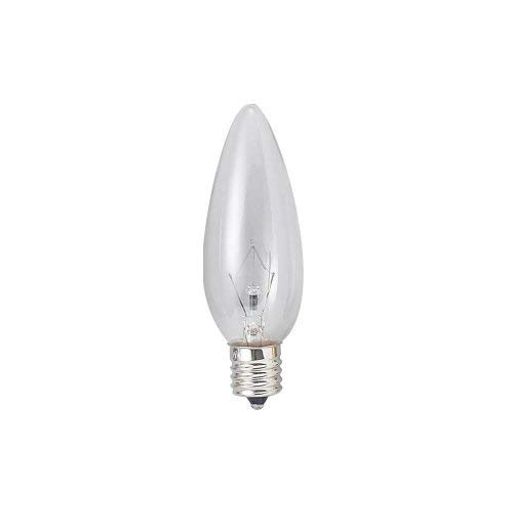 口金:E14 サイズ:φ32xH100mm 本体重量:10g 40w 定格寿命(h):1500 パッケージ形態:ヘッダー+OPP袋 ガラス球の形状が炎型で、クリスタルシャンデリアなどの器具に最適です。