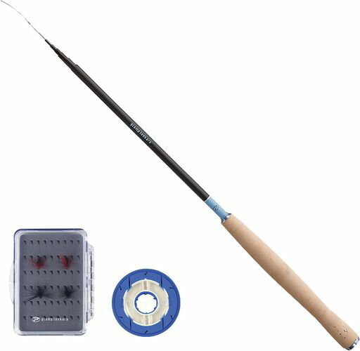 ロッド+毛鈎+毛鈎ケース+レベルライン+ハリスがセットになったテンカラセット。ロッドは240、300、330、360と4ラインナップ。握りやすく操作性に優れたオリジナルシェイプのコルクグリップ。 毛鈎はフックサイズ#14。黒2個、赤2個の合...