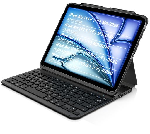 【交換性】2026 iPad Air 11インチ(M4) (モデル番号: A3459/A3460)、2025 iPad Air 11インチ(M3) (モデル番号: A3266/A3267)、2024 iPad Air 11インチ(M2) (...