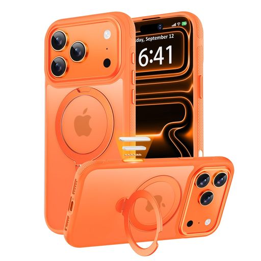 【2025斬新アップグレード&amp;カメラコントロールカバー&amp;対応機種】:iPhone 17Pro max ケース 用 6.9インチ[マグセーフ対応]。 360度回転リングスタンド・カメラレンズ保護・スクリーン保護・カメラコントロ...