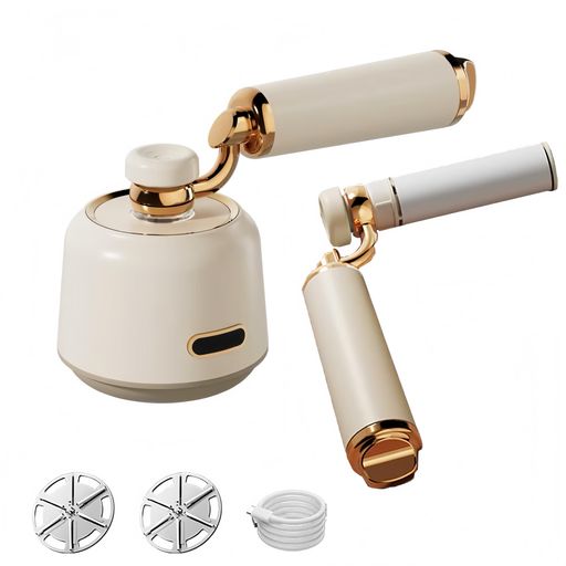 【便利毛玉取り器&amp;粘着クリーナー】ハンドルと本体は取り外し可能。ハンドルを併用して脱毛することも、本体を単独で脱毛することもできます。便利でスピーディー、旅行にも最適です。粘着ローラーの機能を兼ね備え、持ち手の底部分の蓋を開けると粘...
