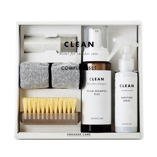 【セット内容】サニタイザースプレー(消臭・除菌・抗菌)、ガムクリーナー(部分汚れ用)、フォームシャンプープラス、2WAYクロス、ウォッシングブラシ