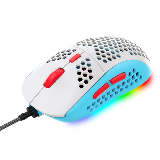 【軽量ハニカムデザイン】六角ハニカムデザインを採用しております。軽量69gの本体重量で、僅かな力で高速な操作を実現できます。人の手の形に合わせて成形されるエルゴノミクスデザインで、手首の負担を軽減します。左右対称設計でつまみ持ちやかぶせ持ち...