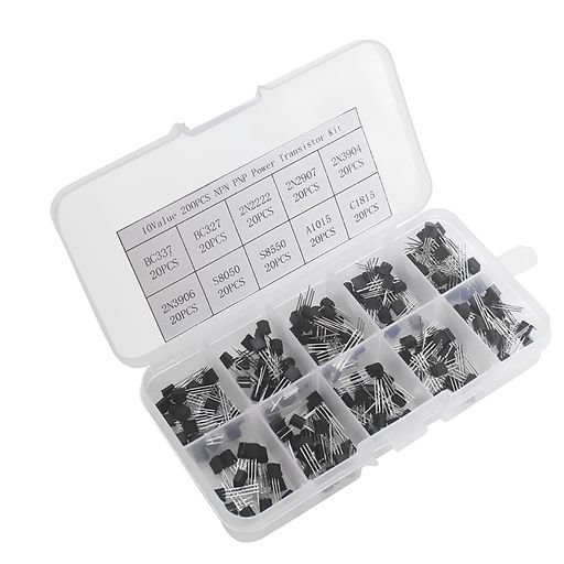 星(塗り潰し)三極管キット、1箱あたり200個のNPN+PNP三極管。DIYや電化製品に便利です。 星(塗り潰し)これらの三極管は、高い絶縁強度、高速スイッチング速度、大きな電力消費、優れた電流性能を備えており、電子機器に最適です。 星(塗...